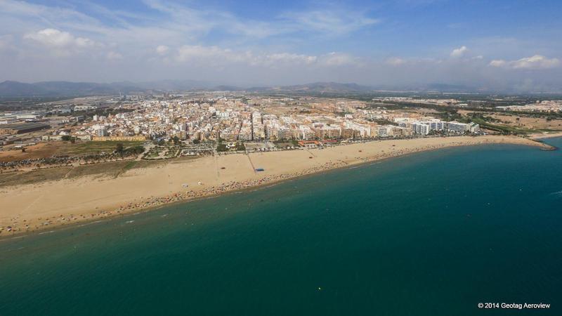 Spain, Comunidad Valenciana, Valencia, Beach of Puerto de Sagunto ...